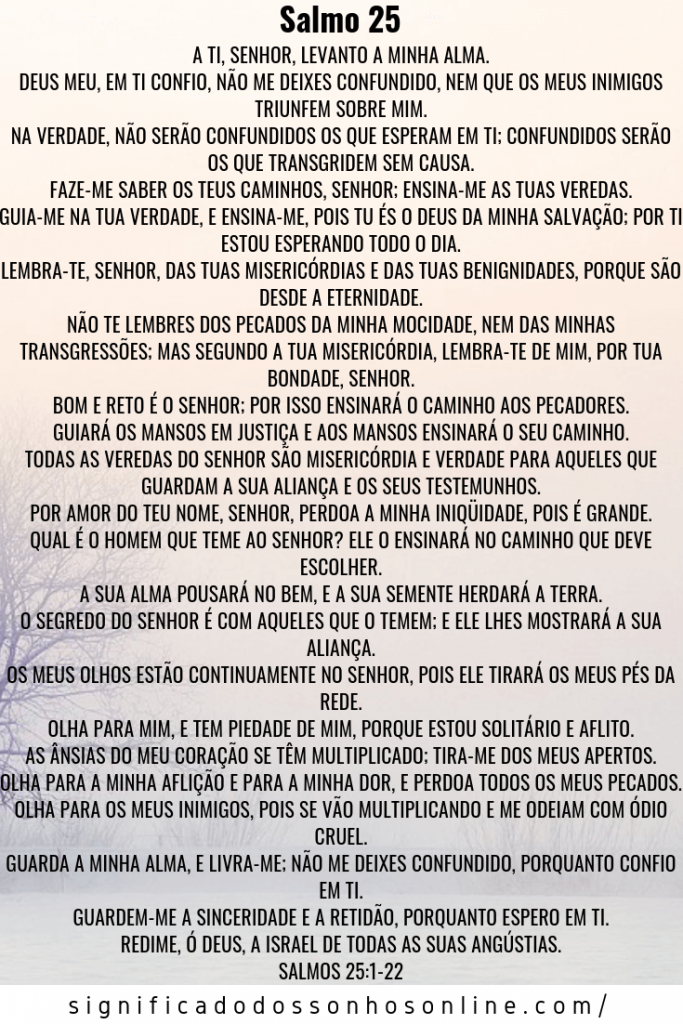 Faça Essa Oração do Salmo 25 Para Receber Ajuda De Deus Hoje