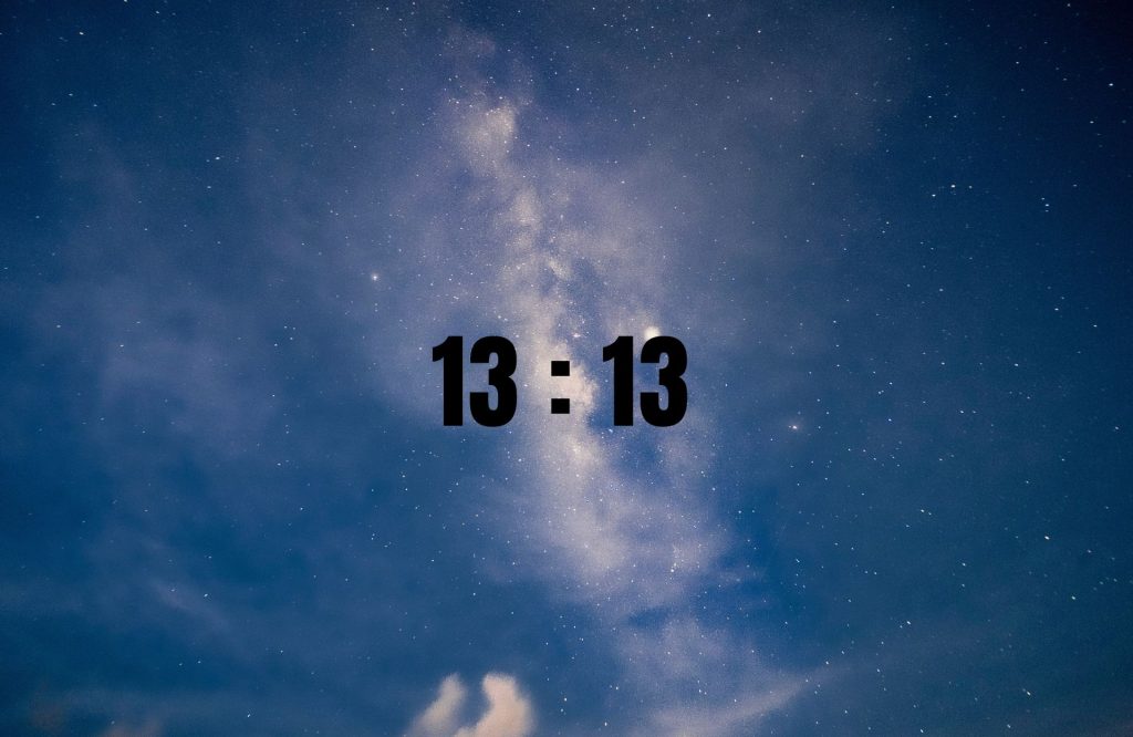 13:13 Significado espiritual das horas iguais